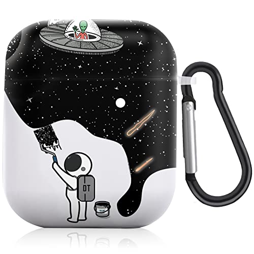 Mainrenka Cool Airpod Case 2nd Generation with Keychain Funny Airpods 2nd/1st Generation Case Cover Compatible with Cute Airpod Gen 2 & 1 Case