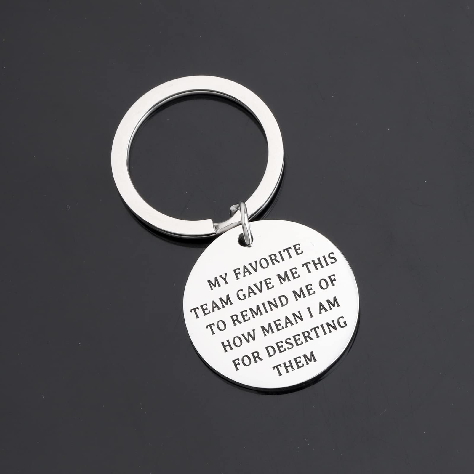 Novelty Coworker Leaving Gift My Favorite Coworkers Give Me This Keychain Boss Going Away Gift (FAVORITE TEAM)