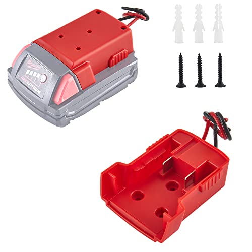 Power Wheels Adapter for Milwaukee M18 Battery Adaptor 18v Dock Power Connector for Milwaukee 18V Lithium Battery 12 Gauge Robotics