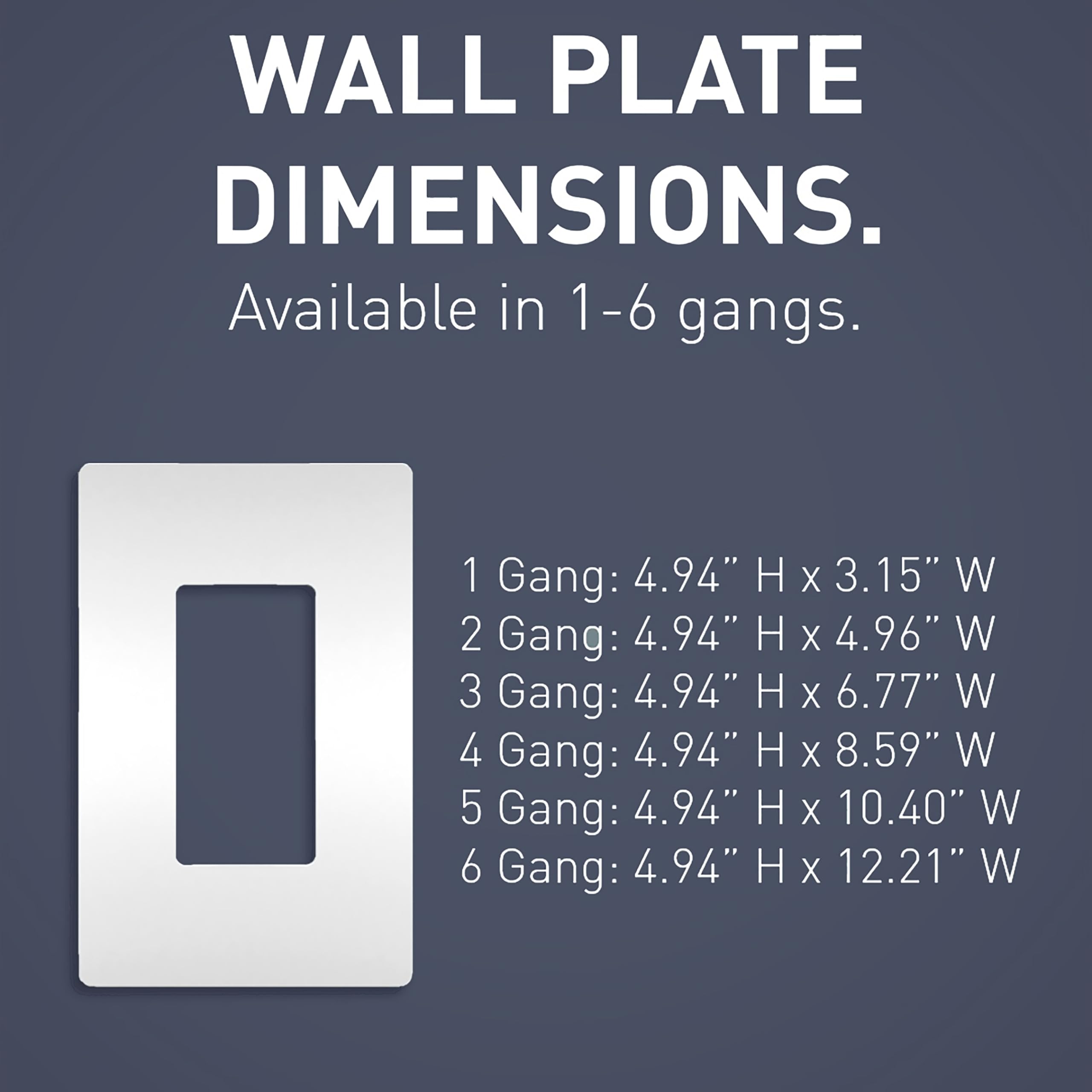 Legrand radiant RWP263WCC6 Screwless Wall Plates, 3 Gang, Three Decorator Rocker GFCI Cover, White (1 Count)