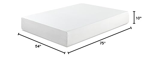 Zinus 10 Inch Green Tea Fresca Memory Foam Mattress/CertiPUR-US Certified/Bed-in-a-Box/Pressure Relieving/Made in USA, Full