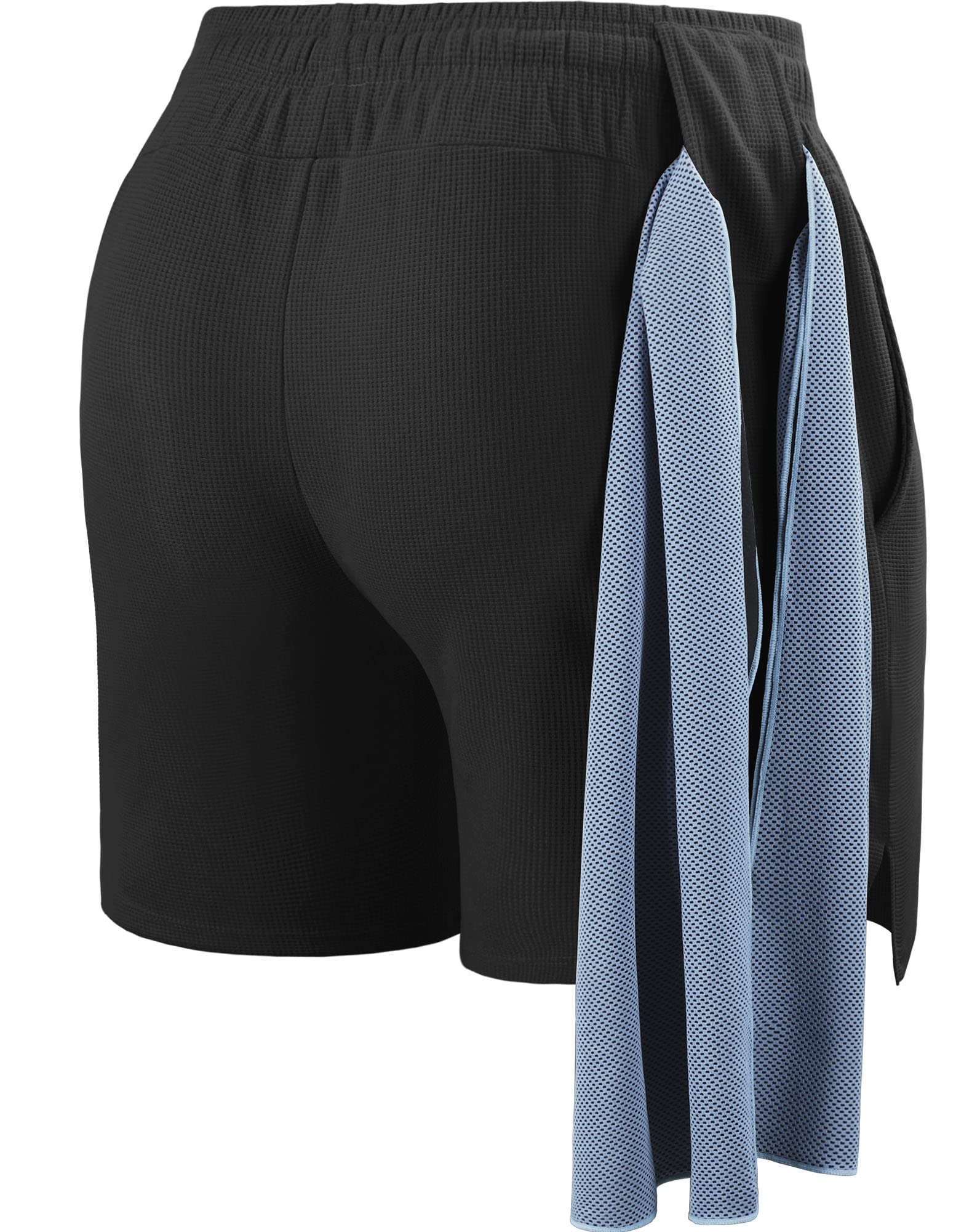NELEUS Men's 7 inch Running Shorts Athletic Gym Workout Shorts with Pockets,6001,3 Pack,Black/Grey/Navy Blue,2XL