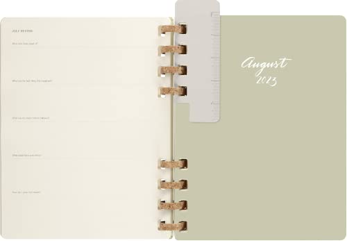Moleskine 2024 Spiral Academic Planner, 12M, Extra Large, Crush Kiwi, Hard Cover (7.5 x 10)