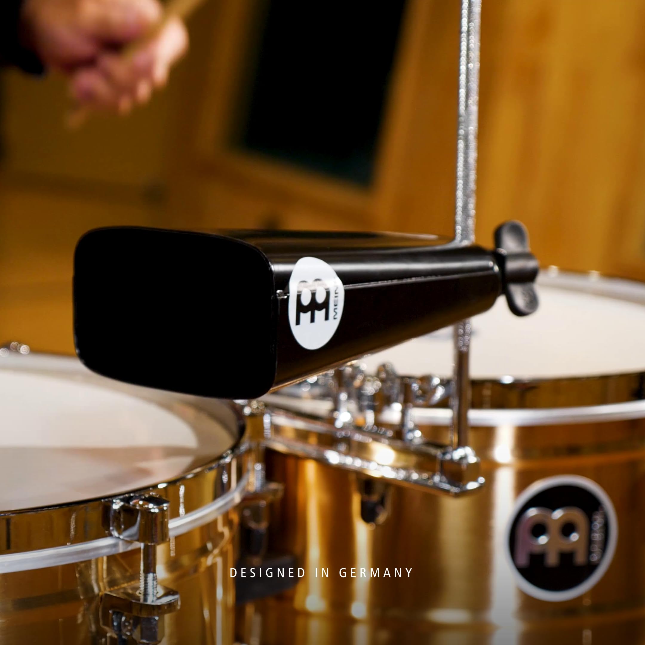 Meinl Percussion Mountable Cowbell, 7" Powder Coated Steel Craft Series β NOT Made in China β Low Pitch, 2-Year Warranty (SCL70B-BK)