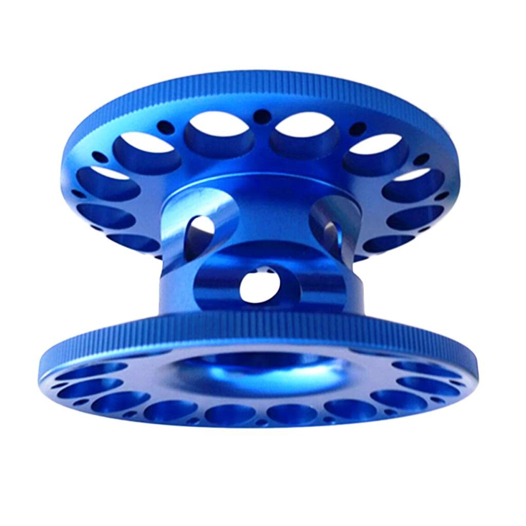 LEIPUPA Ultralight Aluminum Alloy Finger Reel Spool for Scuba Diving Dive Diver 65x35mm - Blue