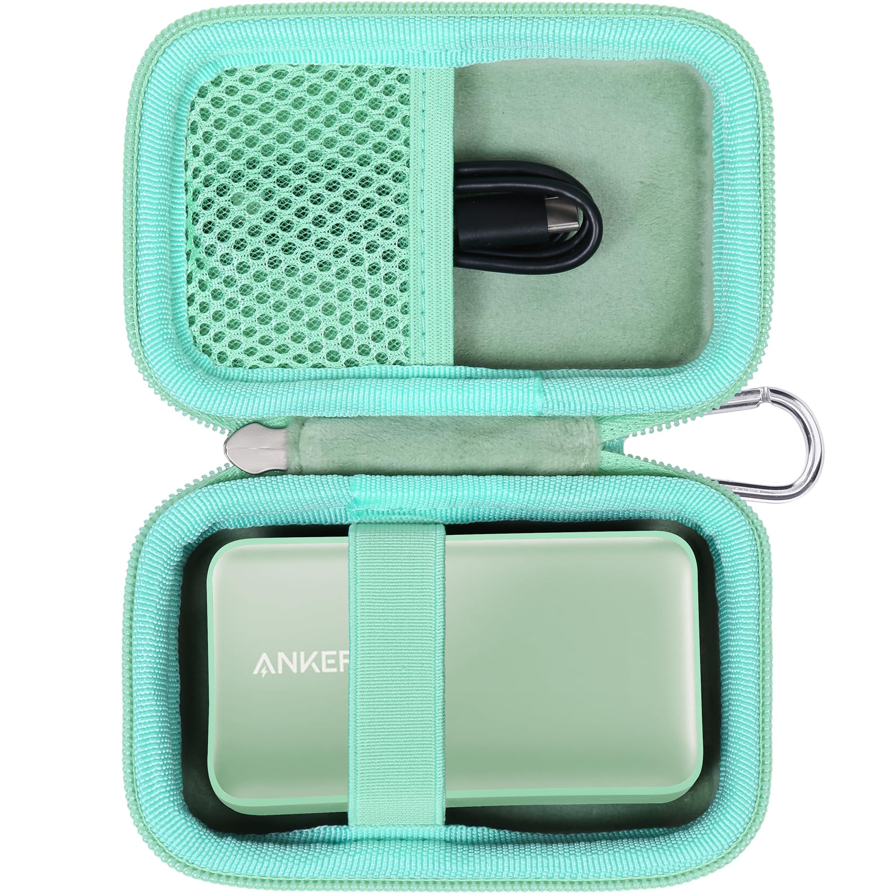 khanka Hard Travel Case Replacement for Anker 533 Power Bank/Anker Nano Power Bank,10000mAh Portable Charger (PD 30W max. Leistung),Case Only(Green)
