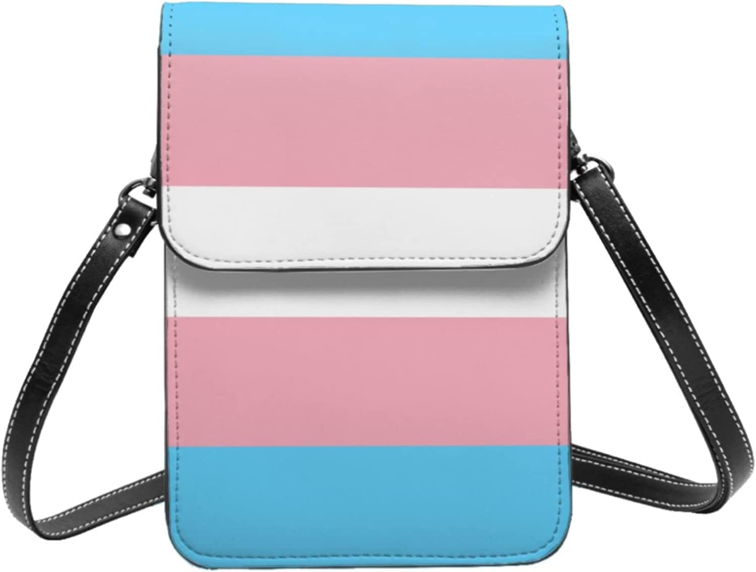Small Crossbody Cell Phone Purses For Women Transgender Pride Flag Cute Wallet