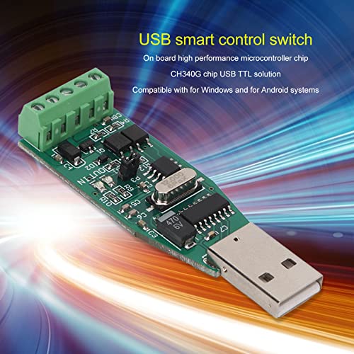 USB Relay Module, MOS Tube Control Board PCB USB Intelligent Control Switch for Computer (Relay Module)