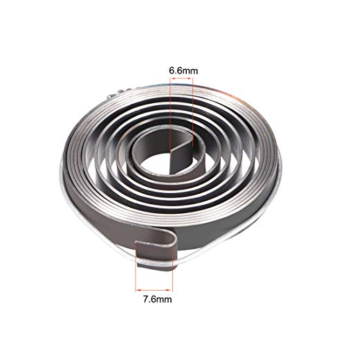 uxcell® Drill Press Spring Drill Press Quill Feed Return Coil Spring Assembly Spring Steel Chemical Blackening Finish 1540mm Expand Long 49 x 8 x 0.8mm