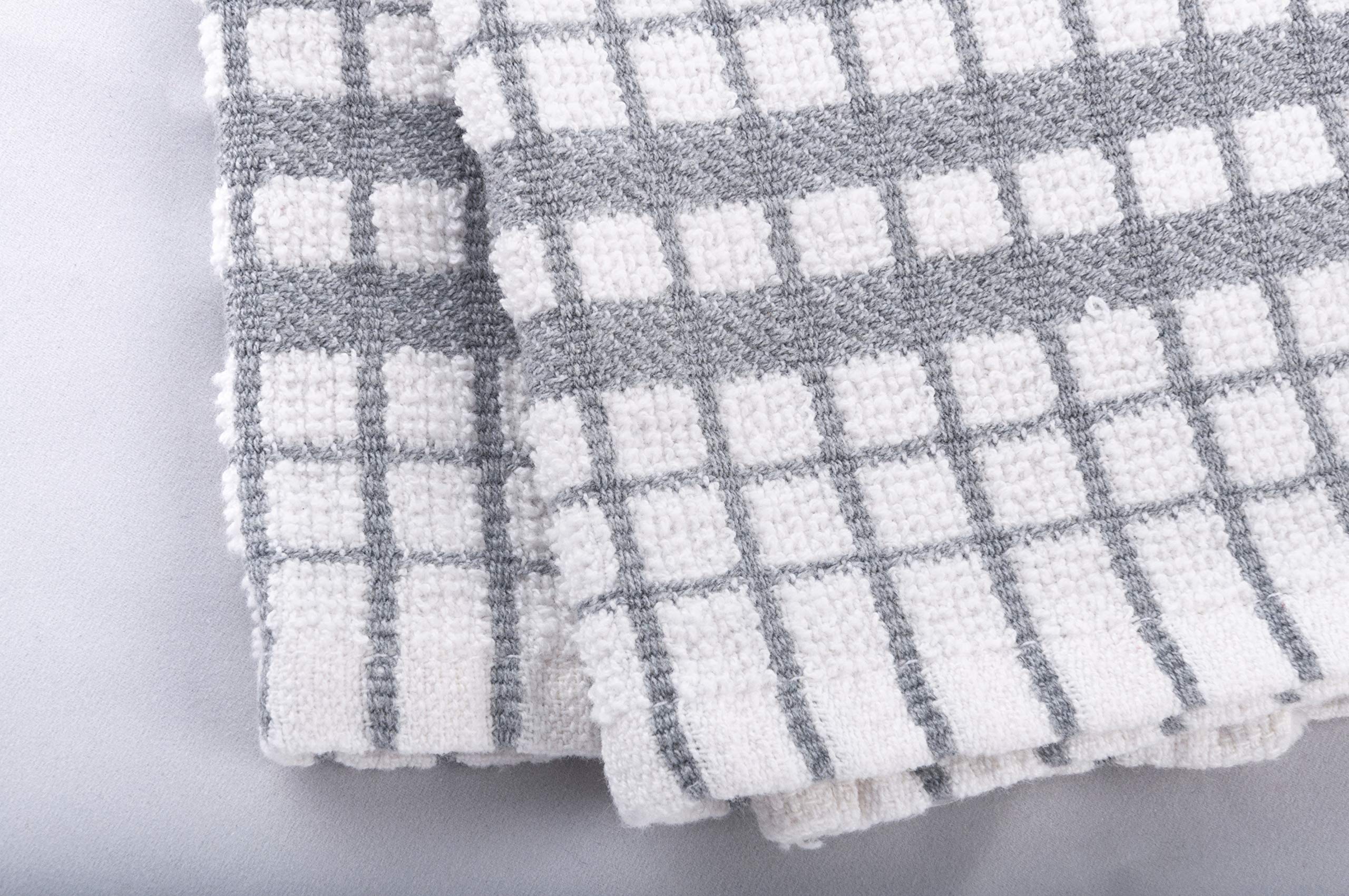 Neolino Terry Kitchen Towels, 100% Cotton Kitchen Dish Towels, Set of 12 (15 x 25 Inches)-400 GSM - Absorbent Kitchen Towels perfect for Every Day Use - Multi Coloured