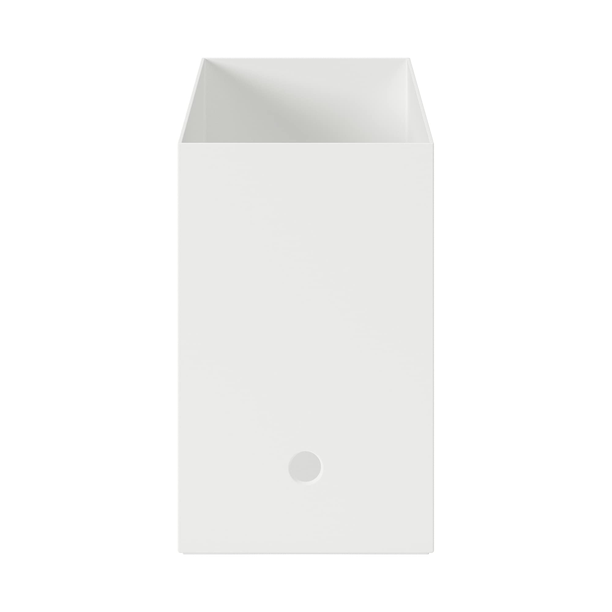 MUJI Polypropylene Wide Open File Storage Box, Gray, 4550182264364