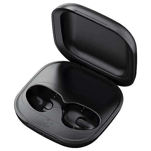 Wireless Charging Case for Beats Fit Pro, Replacement Charger Case for Beats Fit Pro with Bluetooth Pairing, 700mAh Built-in Battery, Support Wireless and Wired Charging, Not Include Earbuds (Black)