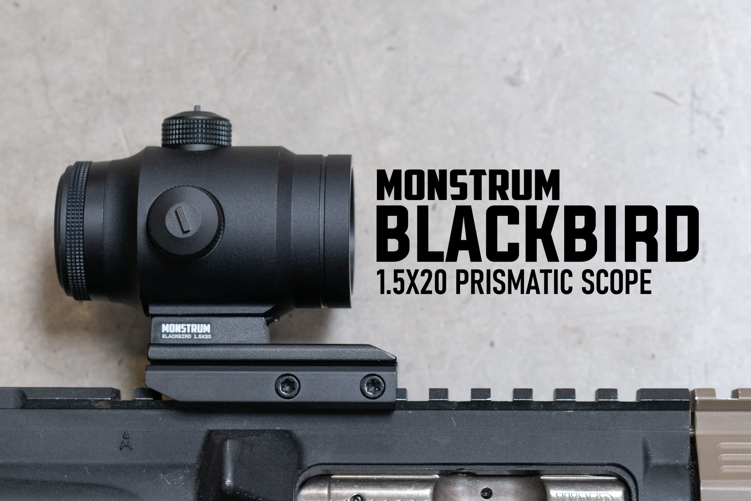 Monstrum Blackbird V2 1.5X Prism Scope | Black