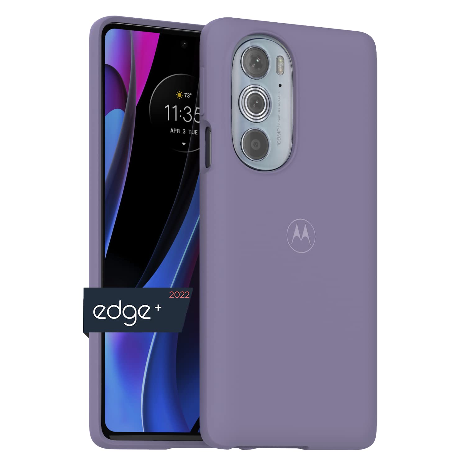Motorola Edge+ (2022) Protective Case- Daybreak Light Purple Precision fit, Stylish Shock Absorbing Phone Cases [NOT for Edge+ 2020/Edge+ 2023, Edge 2021/Edge 5G UW 2021, & Edge 2022]