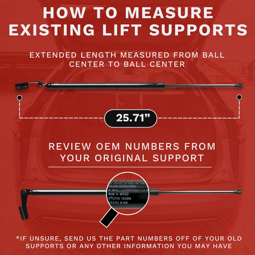 Lift Supports Depot Qty (2) Compatible with Nissan Rogue 2014 To 2020 Liftgate Lift Supports without Power Gate. (Does NOT Fit Select & Sport)