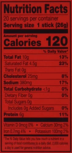 Jack Link's Beef Sticks, Zero Sugar, Original, Bulk Pack - Office Protein Snack, Meat Stick with 6g of Protein, Made with Premium Beef, No Added MSG**, 0.92 Ounce (Pack of 40)
