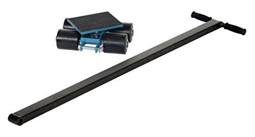 Vestil SSKT-3 Steerable Machinery Skate with 4 Nylon Roller, Steel, 11-1/2" Length, 8-1/2" Width, 4-1/2" Height, 3 Ton Capacity