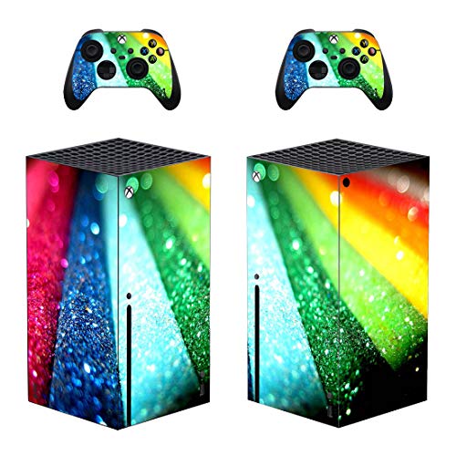 multi color Xbox Series X Skin Set Full Faceplates Skin Console & Controller Decal Stickers by FELIPE SEIJI KUBA