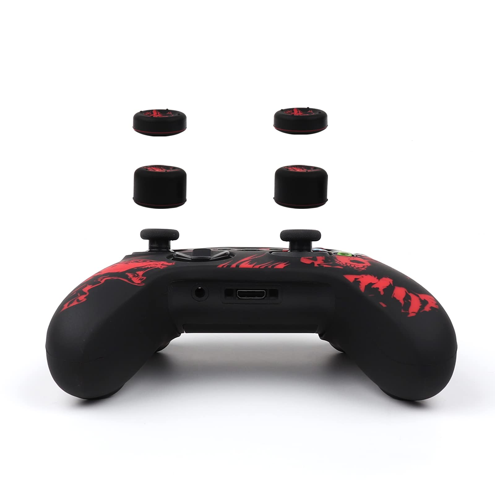 RALAN Customized Laser Controller Skin for Xbox Series, Anti-Slip Silicone Controller Cover Protector Case Compatible for Xbox Series Wireless/Wired Gamepad Joystick