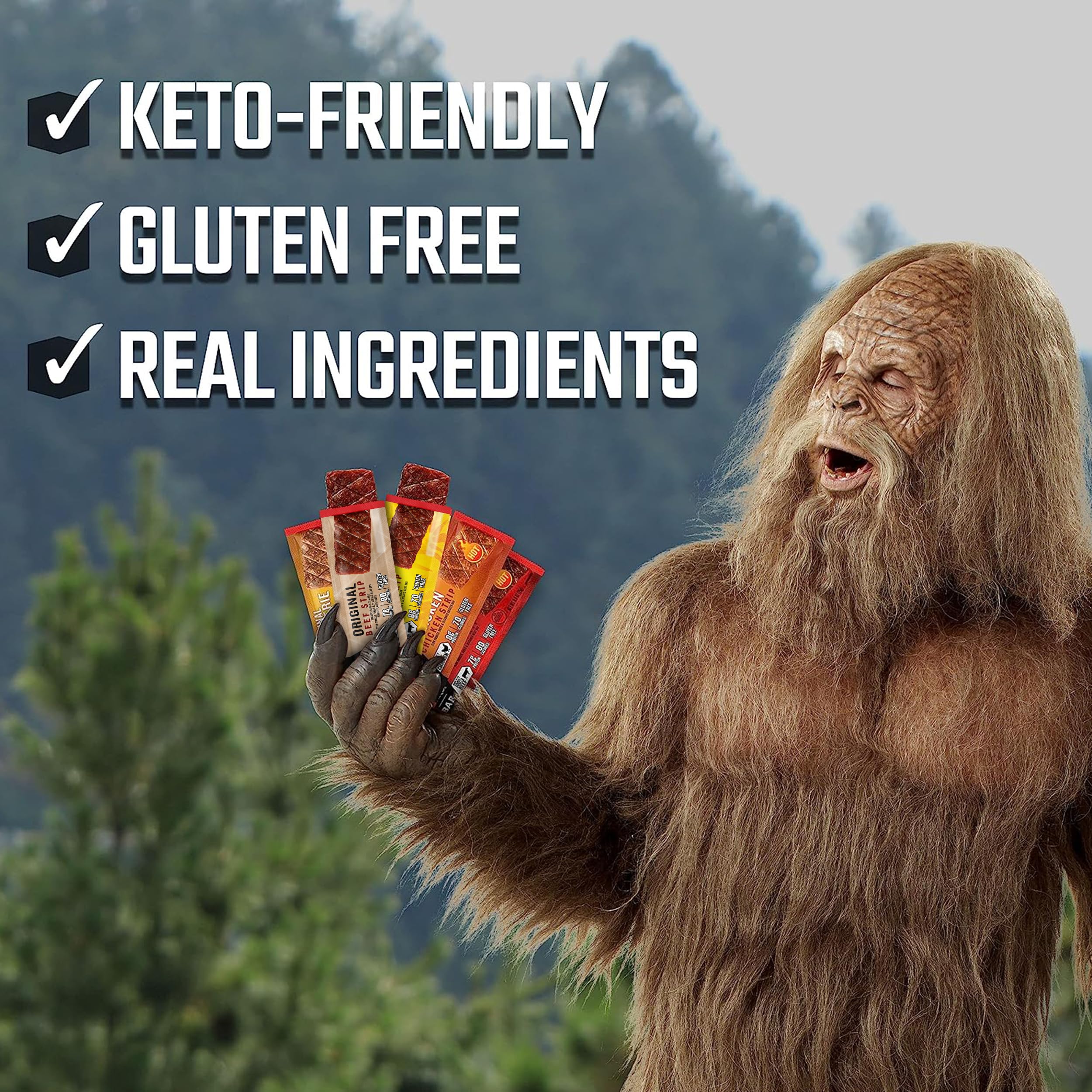Jack Link's Beef Jerky Bars, Original - 7g of Protein and 80 Calories Per Bar, Made with Premium Beef, No added MSG - Keto Friendly and Gluten Free Snacks, 0.9 Ounce (Pack of 12)