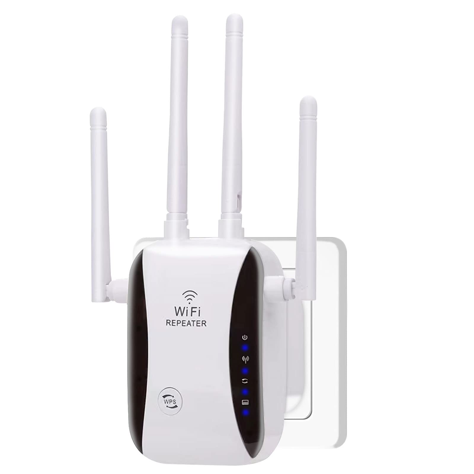 WiFi Extender,WiFi Extender Signal Booster for Home,Covers Up to 4000 Sq.ft and 32 Devices WiFi Range Extender,nternet Repeater, Long Range Amplifier with Ethernet Port,Access Point,Alexa Compatible