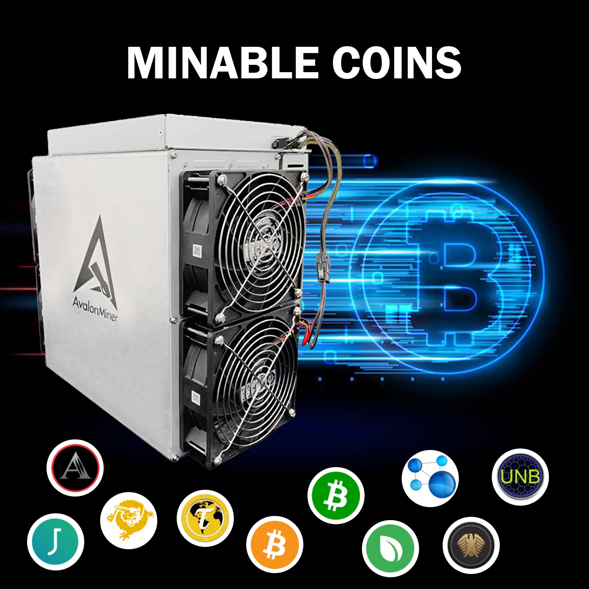 Used Avalon 1166 Pro 81TH/S Bitcoin Miner BTC BCH Miner Asic Crypto Mining Machine Avalon Miner Include Power Cords and PSU