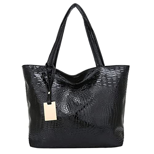 TFIIEXFL Large Capacity Zipper Tote Bag Women's Handbag Shoulder Shopping Bag Women's Casual