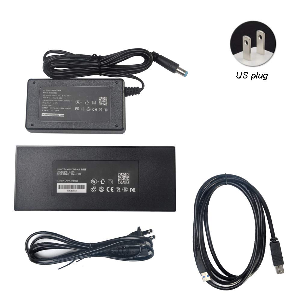 Kinect 2.0 Sensor Power Adapter USB 3.0 Adapter for Xbox One S Xbox One X Windows PC Support Windows 8/8.1/10 System