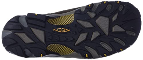 KEEN Men's Targhee 2 Low Height Waterproof Hiking Shoes, Cascade Brown/Golden Yellow, 10.5