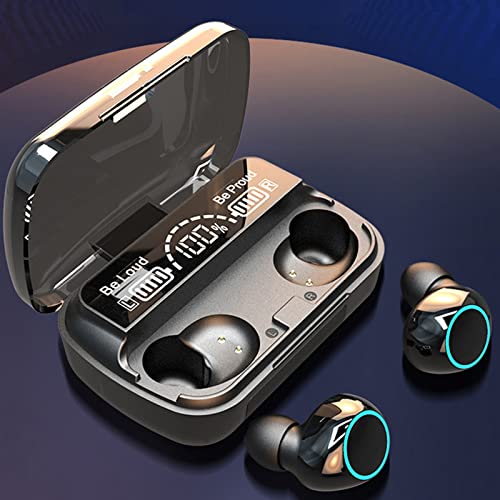 Wireless Headset Blue-to_oth 5.2 Led Power Display Headphone Binaural in-Ear Earbus Type for Sports & Cell Phones Call Headset with Microphone for Pc