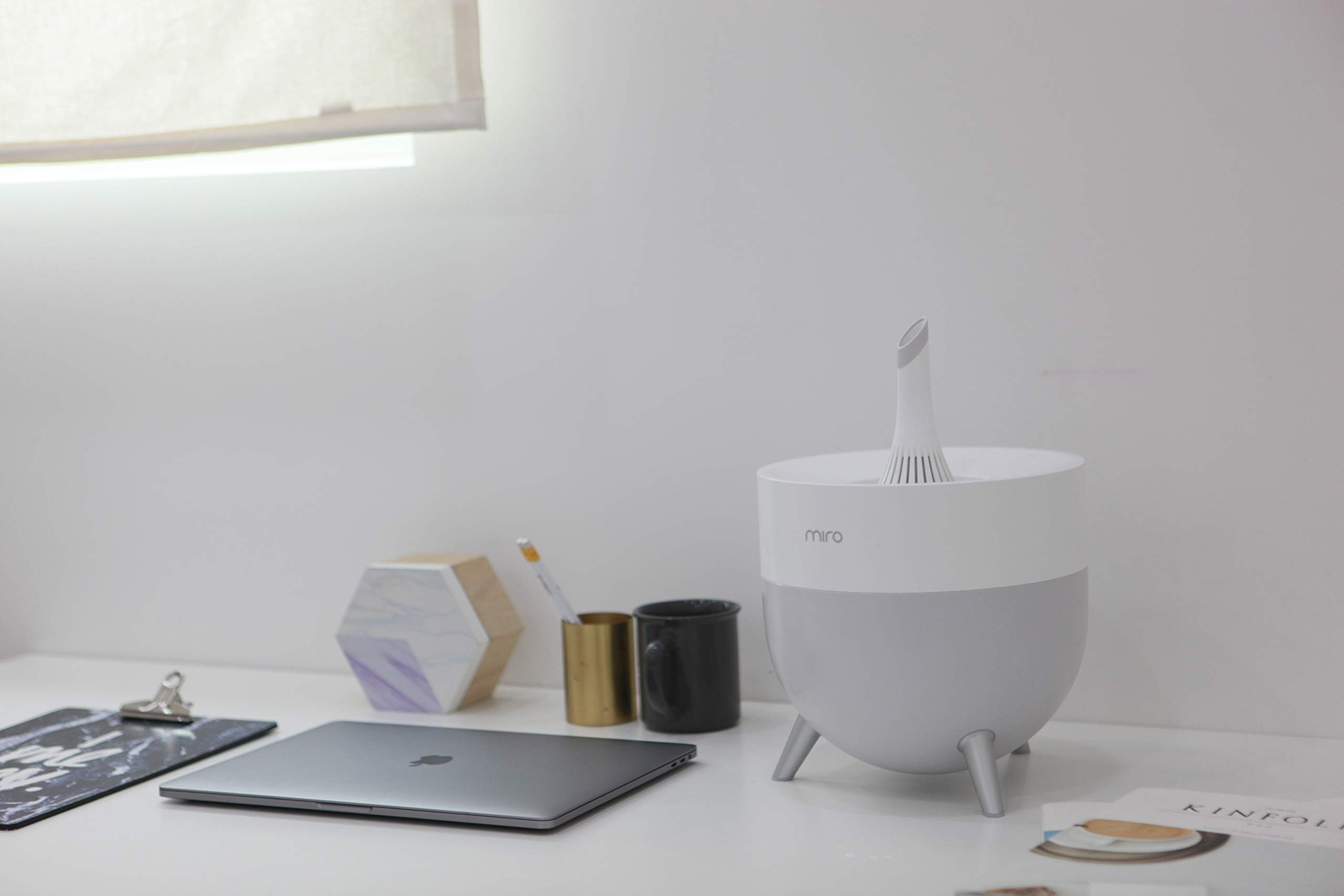 Miro NR07S Humidifier - Completely Washable Modular Humidifier, Easy to Clean, Easy to Use, Large Room - Cool Mist, Sanitary, Top-Fill Ultrasonic Humidifier with Whisper Quiet and Powerful Output
