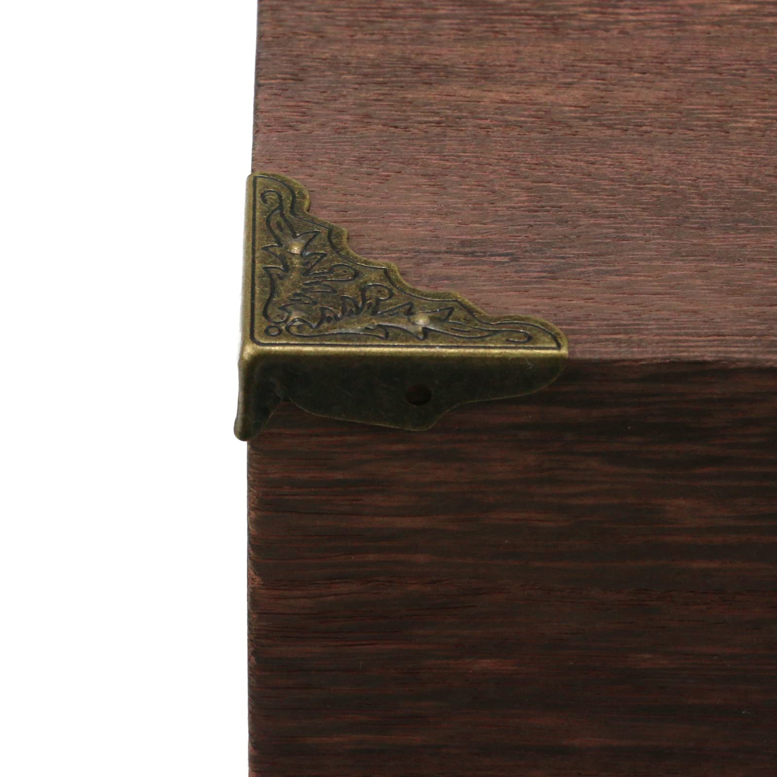 UTALIND 20 Pieces Bronze Bird Pattern Metal Box Corner Protectors Edge Safety Bumpers Cabinet Furnitur Corner Guards