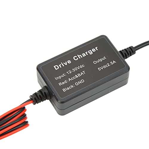 Mirror Cam Hard Wire Kit, Easy Installation Flexible Universal Safe Mini USB Adapter Dashcam Hardwiring Kit for Radar Detector