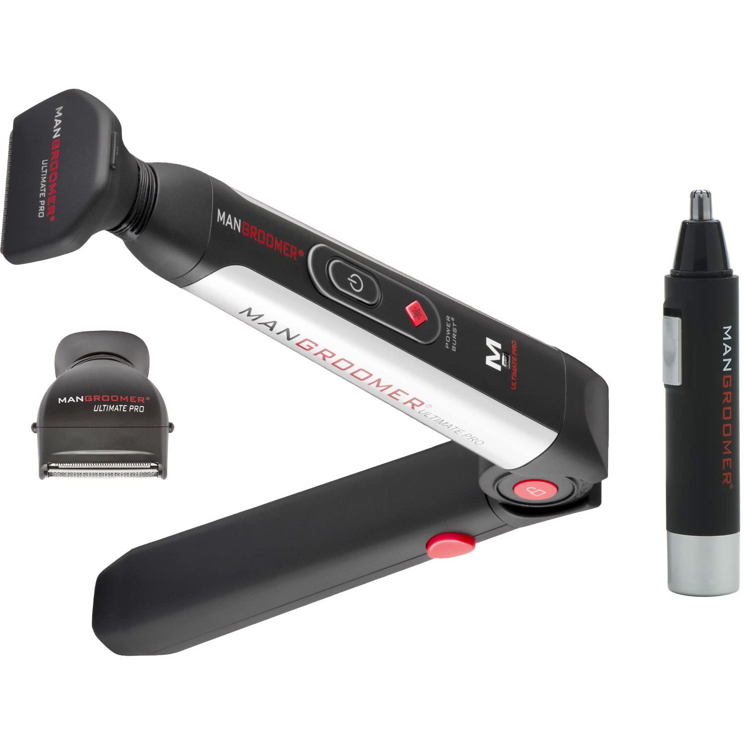 The Awesome 2 Product Back and Nose Grooming Bundle by MANGROOMER β Bundle Includes The Ultimate PRO Back Hair Shaver and Professional Nose and Ear Hair Trimmer