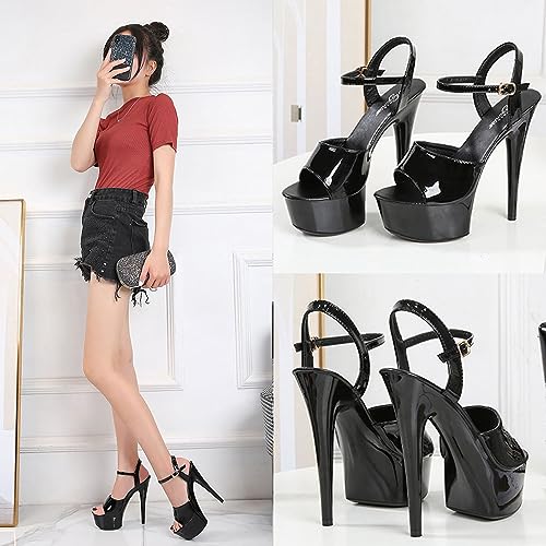 MaMun Women's 6 inch pole dance shoes Dress Sandal JJM-15