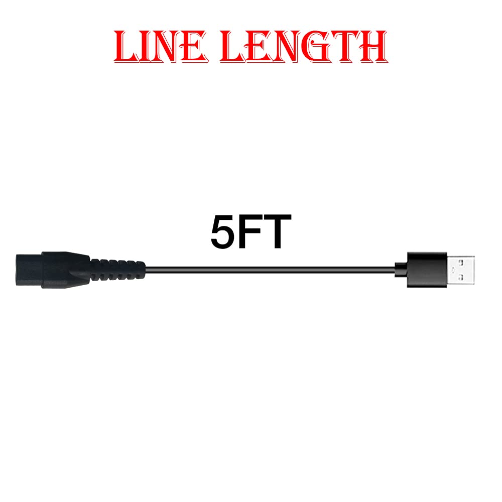 MEROM Replacement Charging Cable Compatible with MANSCAPED Lawn Mower 3.0 Electric Trimmer Power Cord Adapter