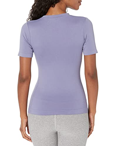Pretty Polly Women's Eco Active Wear Short Sleeve T-Shirt, Purple (Blueberry), Small/Medium