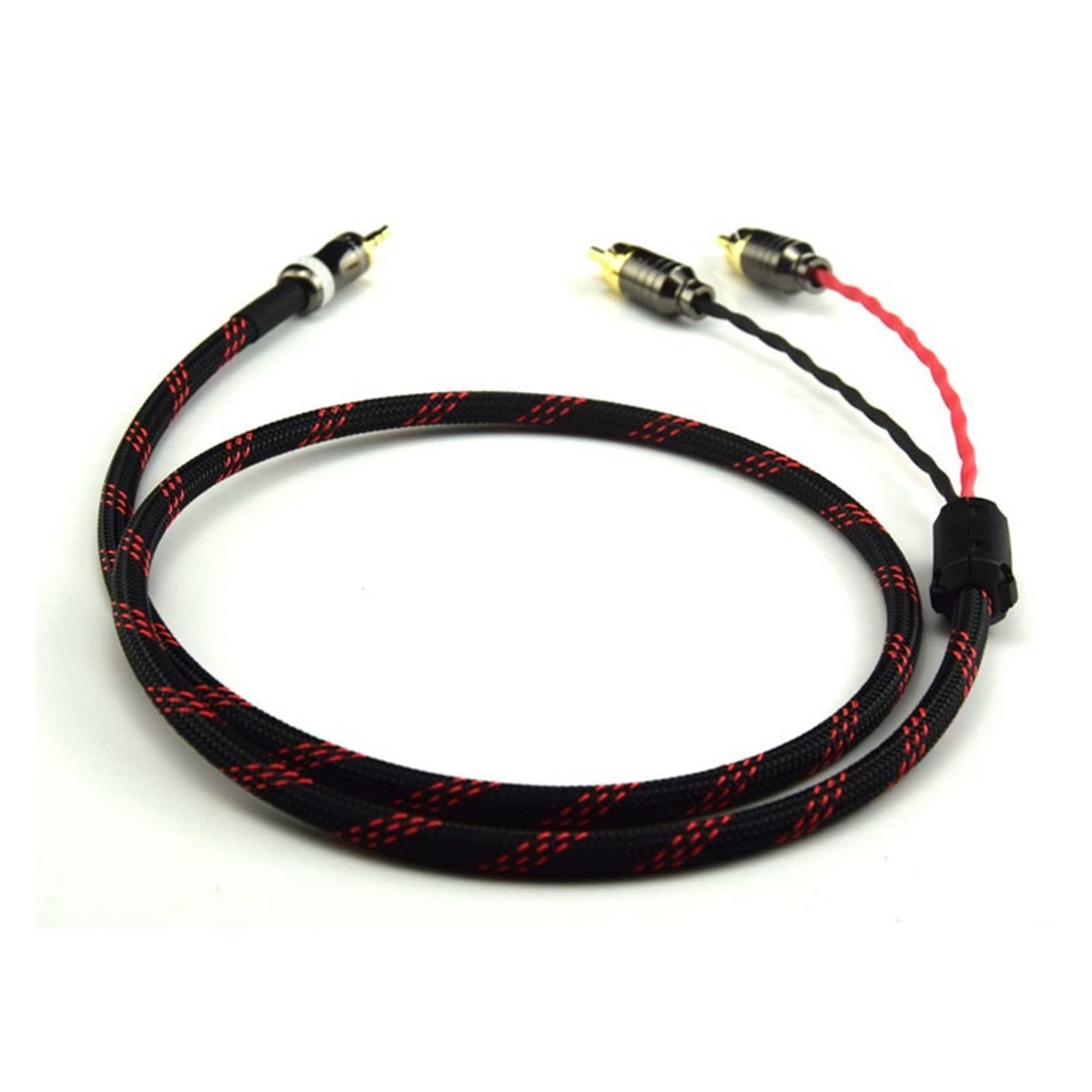 STRNG HiFi 3.5mm to Audio Cabler PC Mobilephone Amplifier Interconnect 3.5 Cable (Color : Black, Size : 2m)
