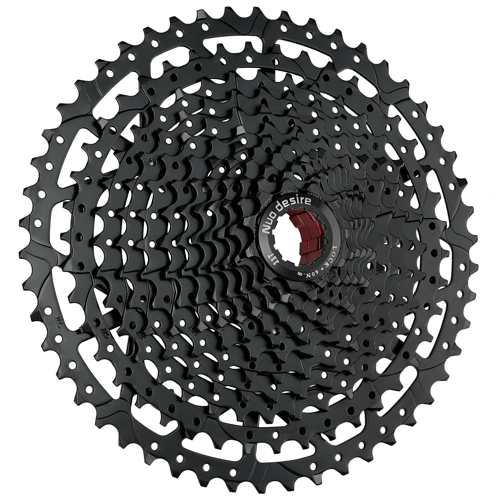 Nuo desire 12 Speed Cassette 11-50T Teeth,for Mountain Bike Lightweight Aluminum Bracket Cassette Compatible Shimano/SARM HG (Except Sram XD)
