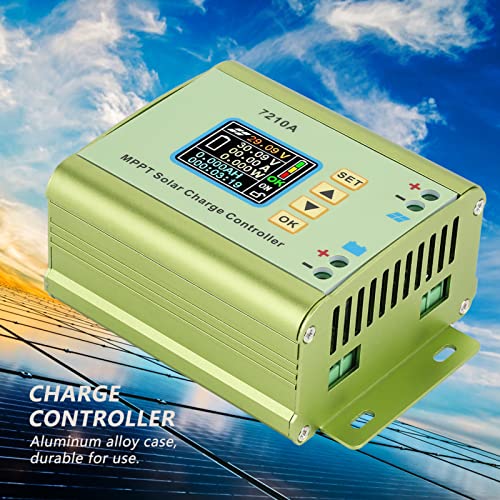 Solar Charge Controller,Delaman 30A Solar Panel Regulator Charger Controller,24V/36V Aluminum Alloy LCD Display for Lithium Battery