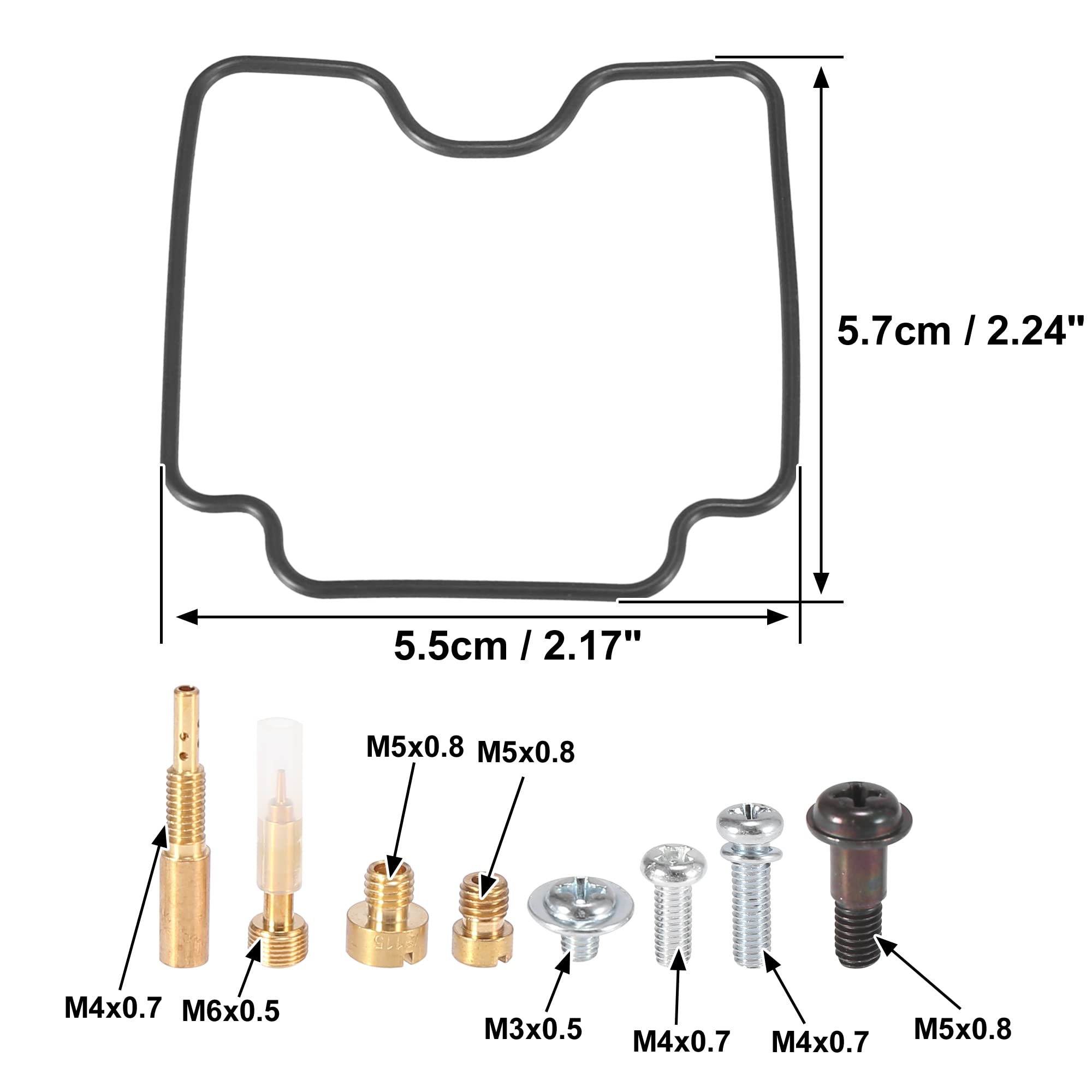 Motoforti 2 Kits Motorcycle Carburetor Repair Rebuild Parts for Yamaha V Star 1100 XVS 1100 Carb Repair Tools