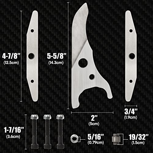 SHALL Electric Fiber Cement Siding Shear, 4.8-Amp Hardie Board Cutter & 5/16β (8 mm) Fiber Cement Siding Shear Blades Replacement Set