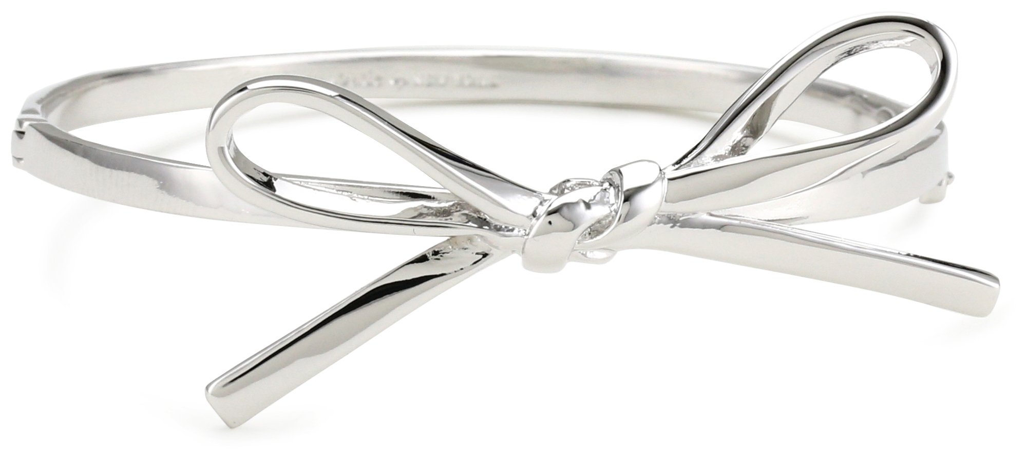 kate spade new york "Skinny Mini" Silver-Tone Bow Bangle Bracelet