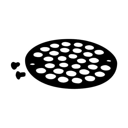 Westbrass 4" O.D. Sold Brass Shower Strainer Cover, Matte Black, D3192-62