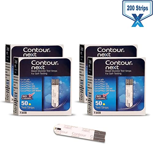 Next-Level-Med Diabetes Testing Kit, Includes 200 Strips, 200 Lancets, 1 EZ Blood Glucose Meter, 1 Lancing Device, Blood Sugar Test Kit