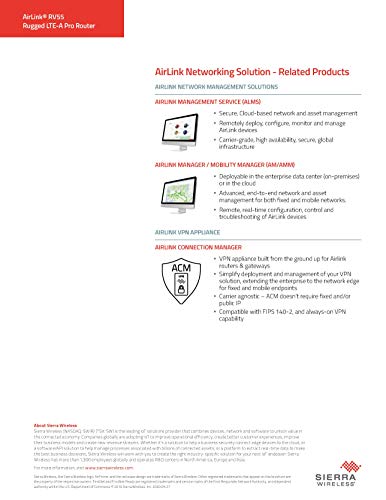 Sierra Wireless Airlink RV55 LTE Includes 1-Year AirLink Complete (LTE CAT4-1104335)