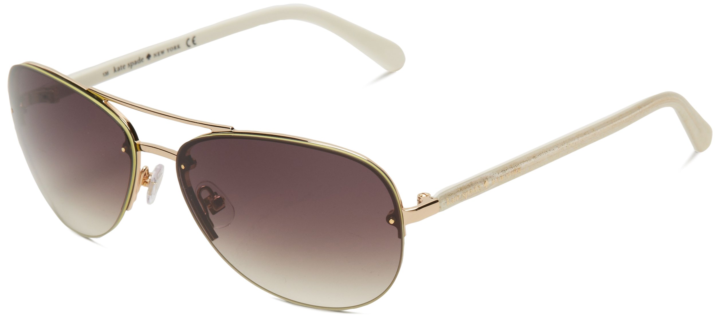 Kate Spade New York Women's Round Fashion Sunglasses, Rose Gold, One Size