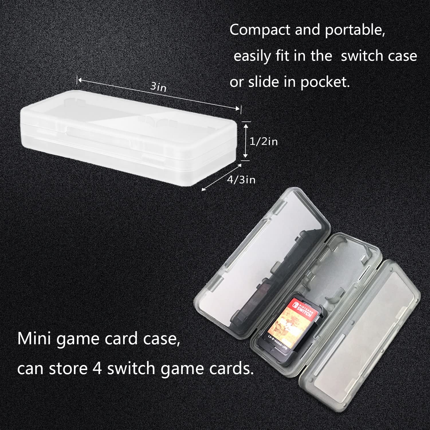 Monond Carrying Case for Nintendo Switch,Switch Game Case with 20 Game Cartridges,2 Switch Protective Screens,and 1 Nintento Switch Game Holder for 4 Game Cards, Premium Switch Travel Case