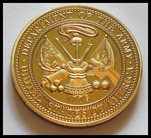 US Army Special Operations Command Airborne Sine Pari Colorized Challenge Art Coin