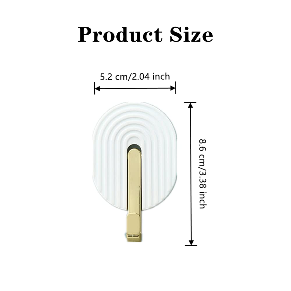 YARZFERI 6 PCS Adhesive Hooks Decorative Wall Hooks Key Hooks Sticky Hooks Self Adhesive Hanger Hooks fFor Towels, Hats, Shower, Kitchen, Living Room, Office
